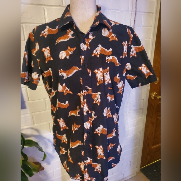 RUDE | Shirts | Rude From Hot Topic 0 Cotton Dog Print Shirt Black ...